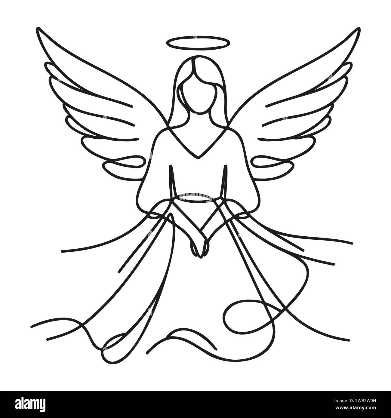 Angel one Stock Vector Images - Alamy