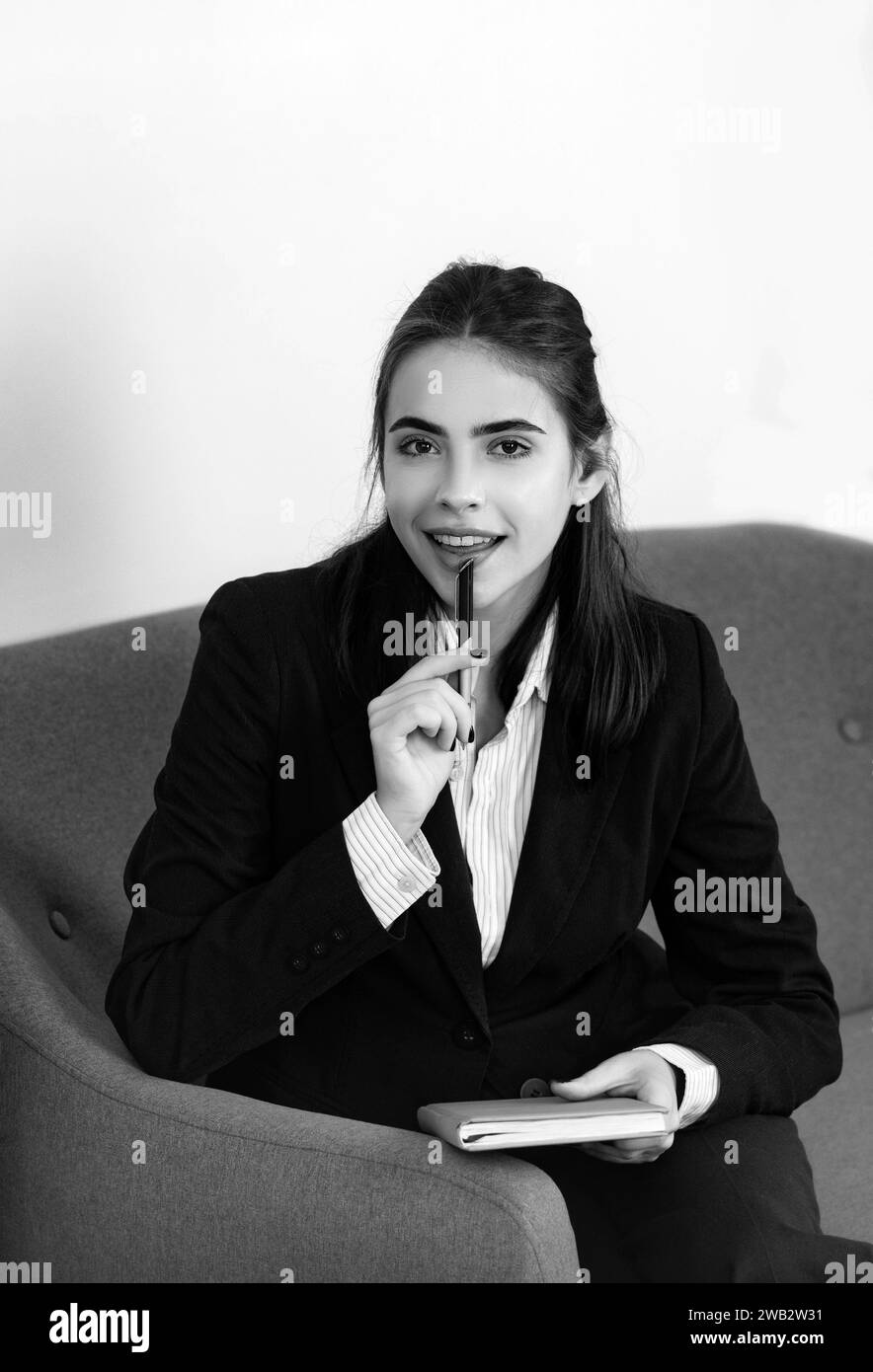 Beautiful business woman entrepreneur working in office, professional ...