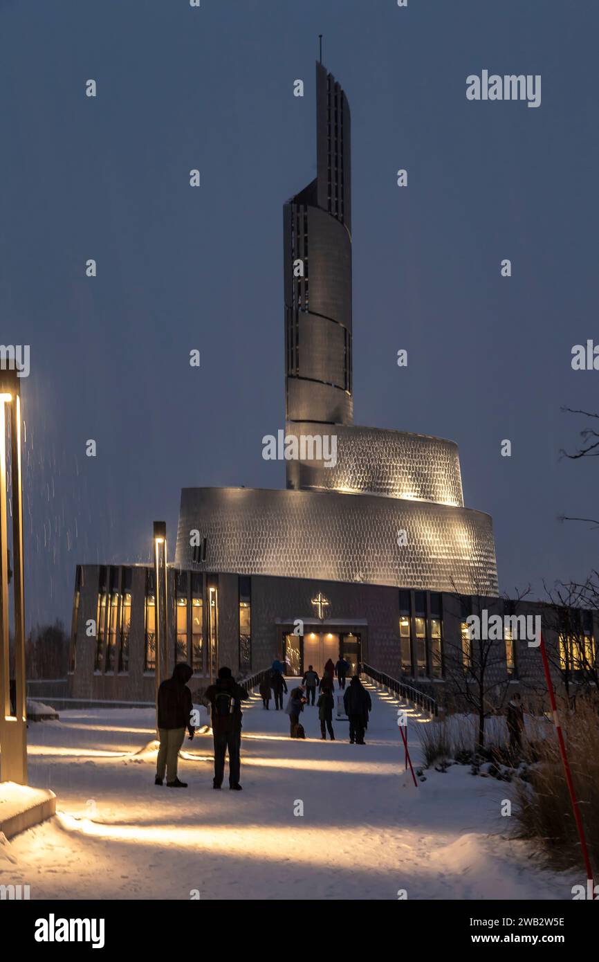 Outside the Cathedral of The Northern Lights (Nordlyskatedralen Alta ...