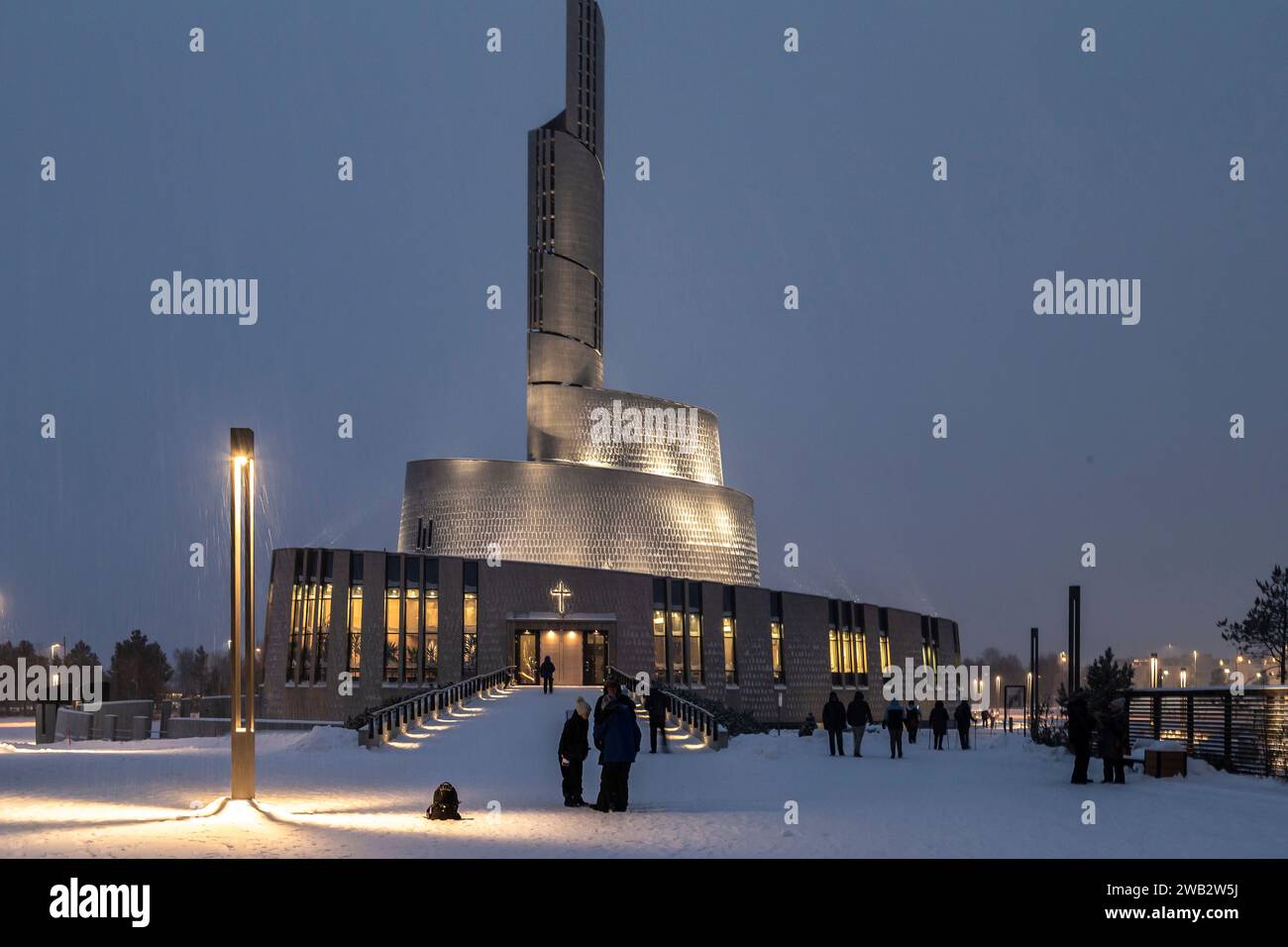 Outside the Cathedral of The Northern Lights (Nordlyskatedralen Alta ...