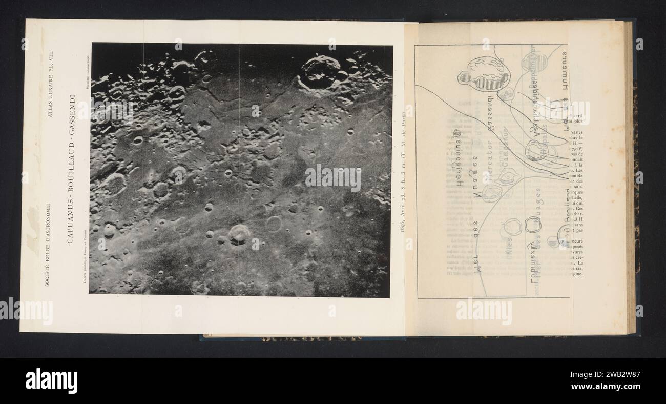Craters on the moon, Loewy et Puisux, c. 1896 - in or before 1898 ...
