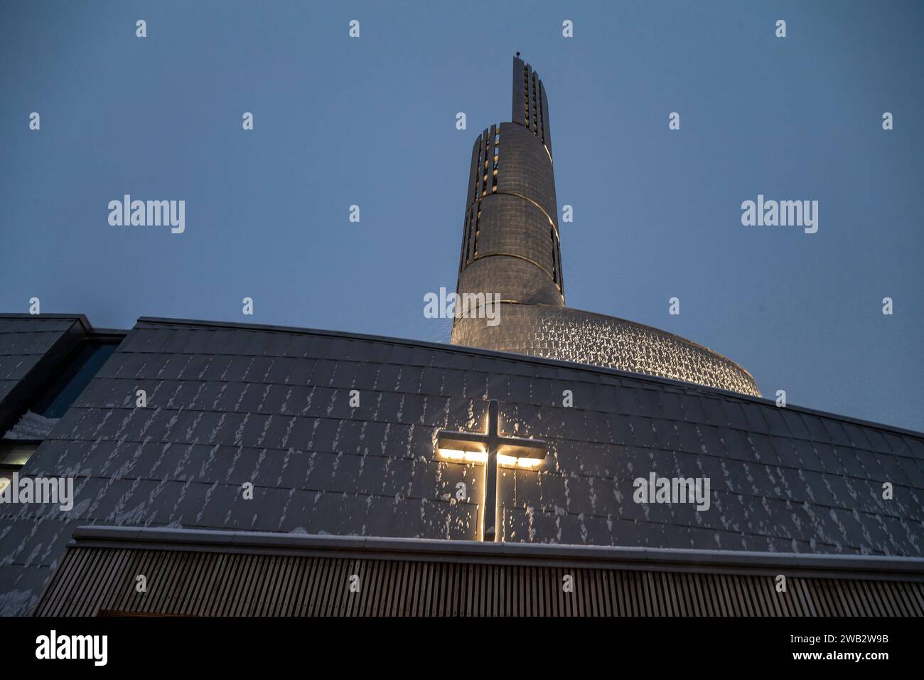 Outside the Cathedral of The Northern Lights (Nordlyskatedralen Alta ...