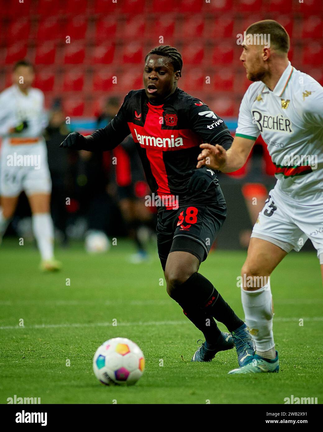 LEVERKUSEN, GERMANY - 7 JANUARY, 2024: Ken Izekor, The friendly match ...