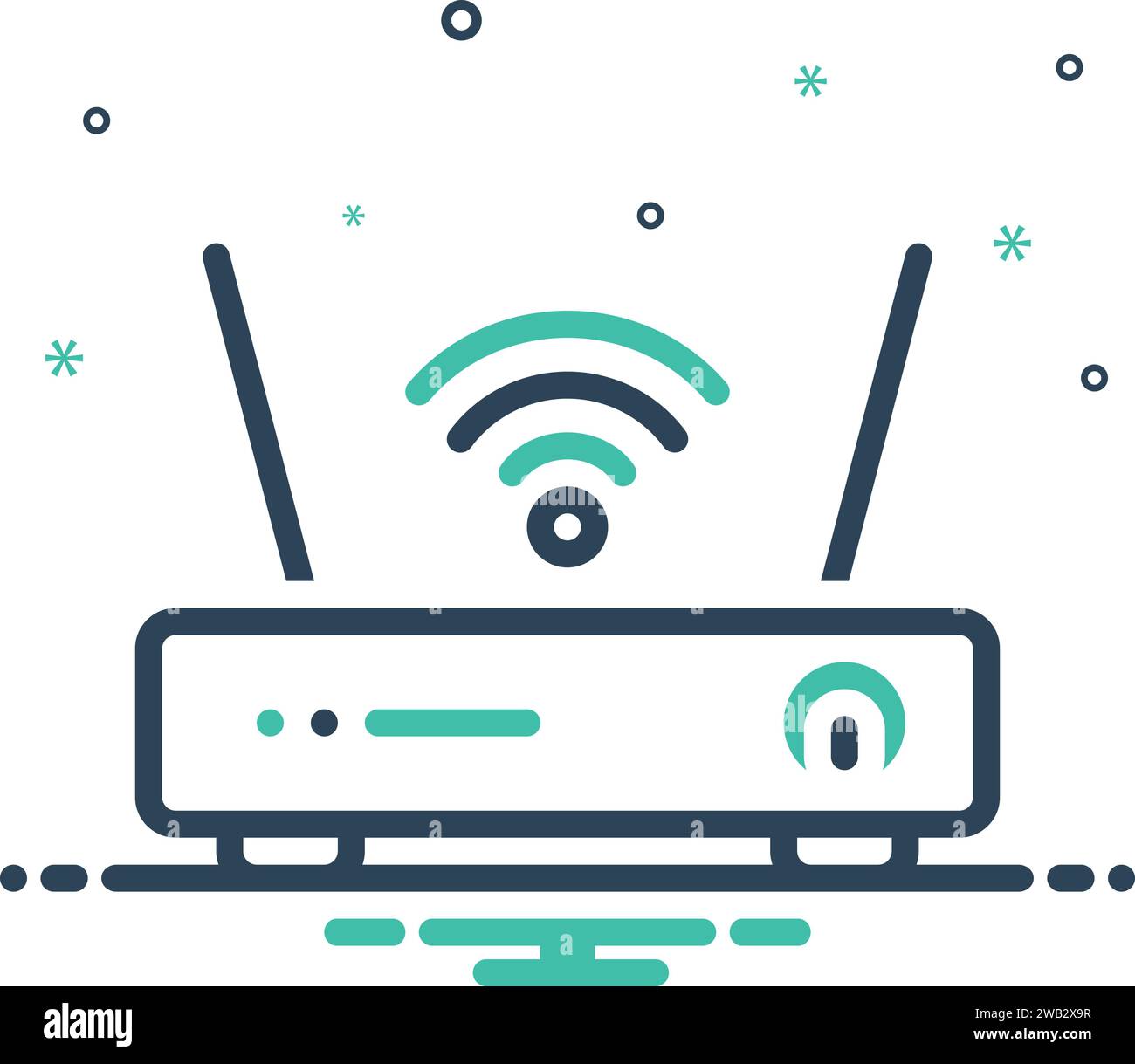 Broadband modem vector vectors hi-res stock photography and images - Alamy