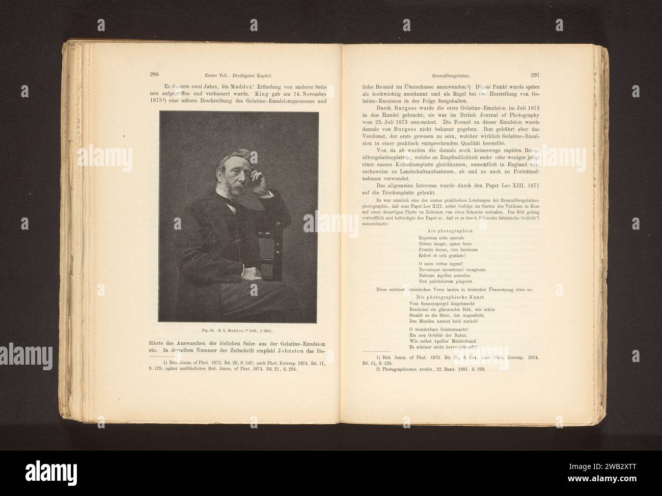 Portret van Richard Leach Maddox, anonymous, c. 1900 - in or before ...