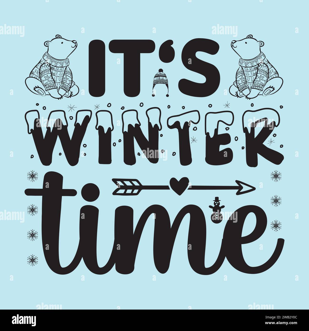 Winter SVG Design Stock Vector Image & Art - Alamy