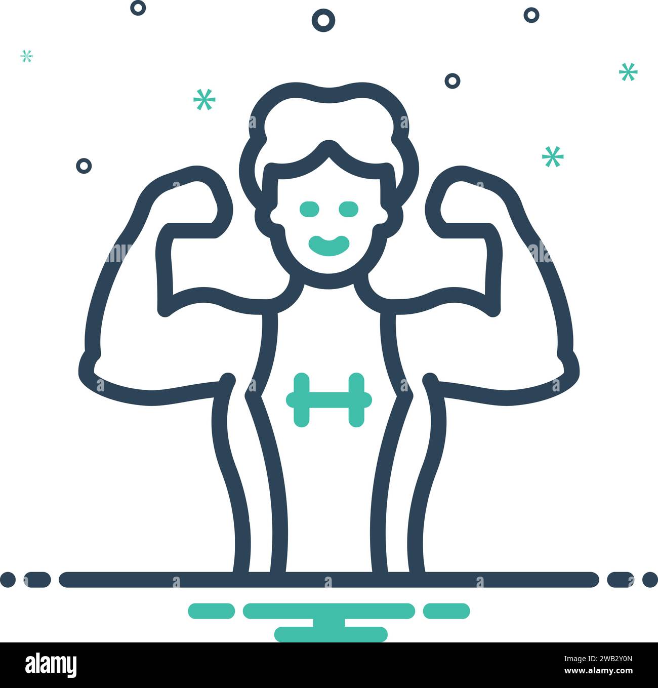 Muscular shape Stock Vector Images - Alamy