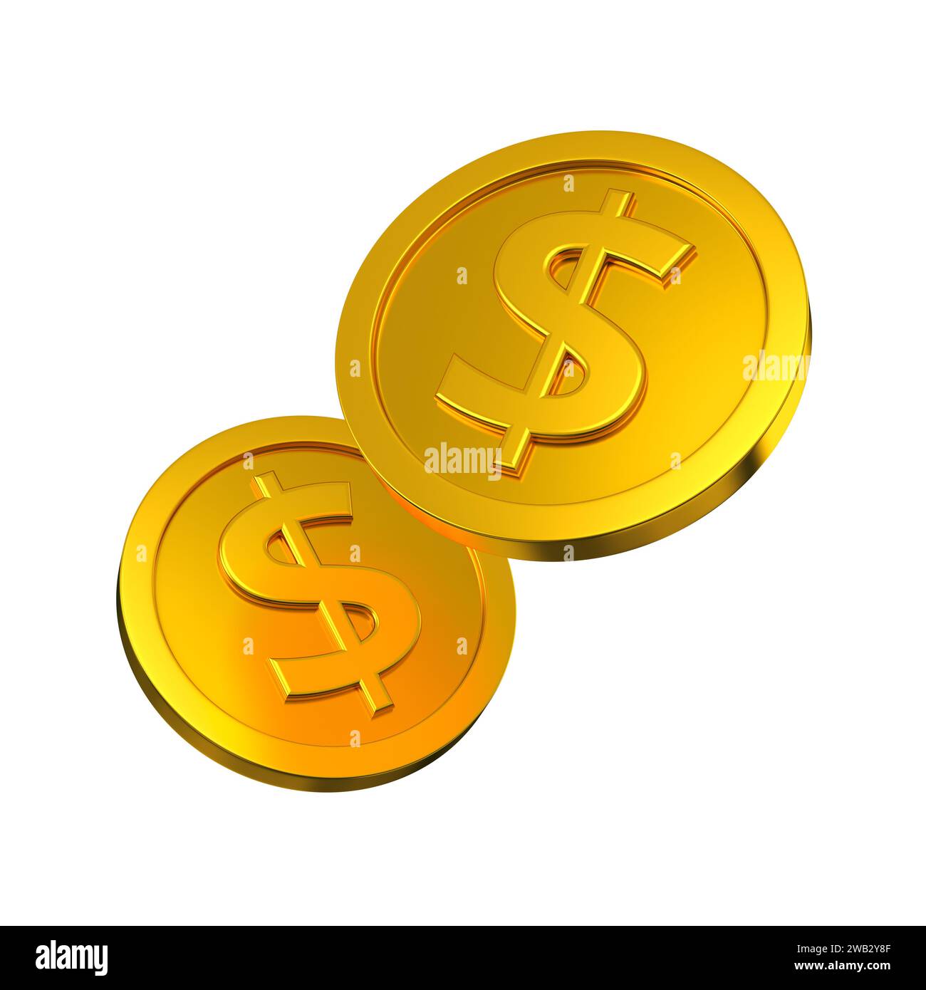 3d render flying dollar bill hi-res stock photography and images - Alamy