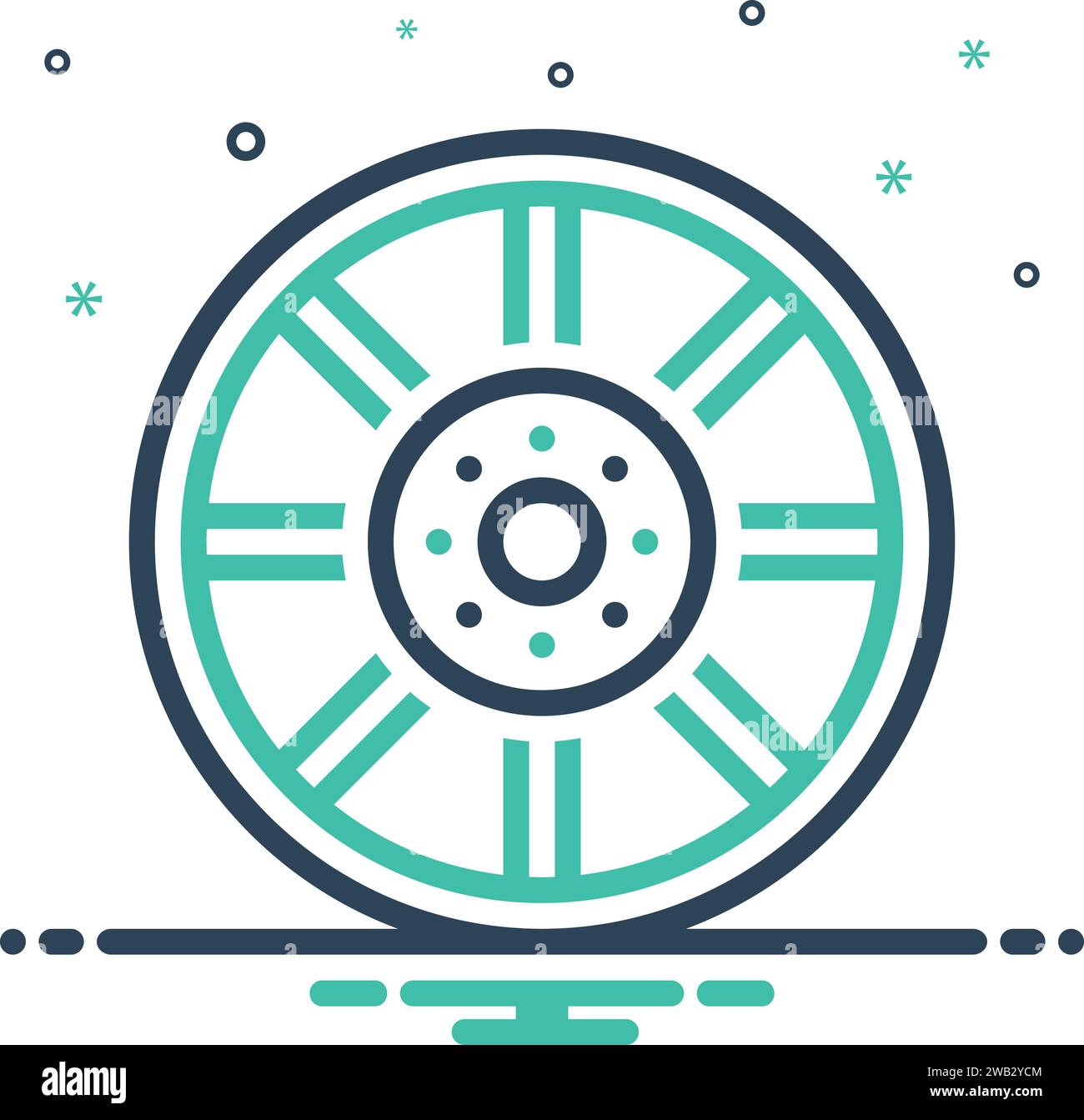 Spoke wheel Stock Vector Images - Alamy