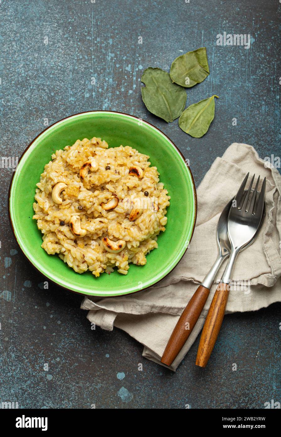 Ven Pongal (Khara Pongal), traditional Indian savoury rice dish made ...