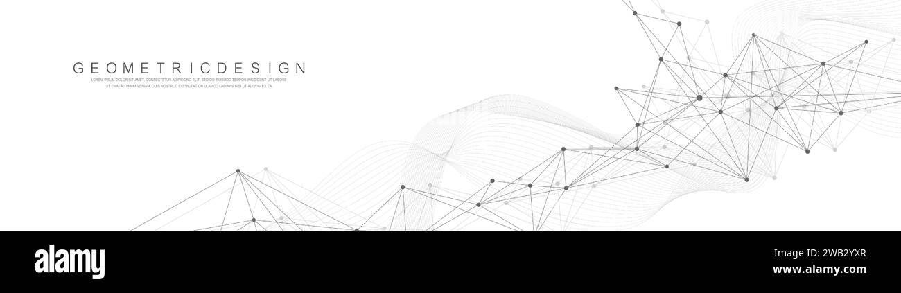 Global network connection banner design template. Header social network ...