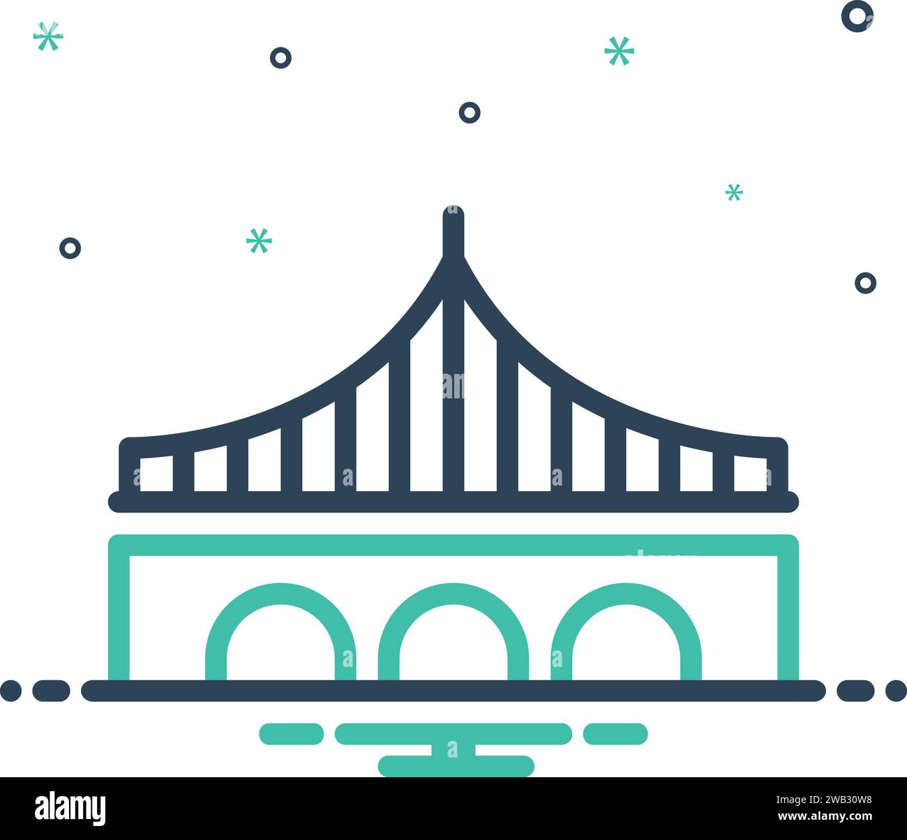 Viaduct and bridge Stock Vector Images - Alamy