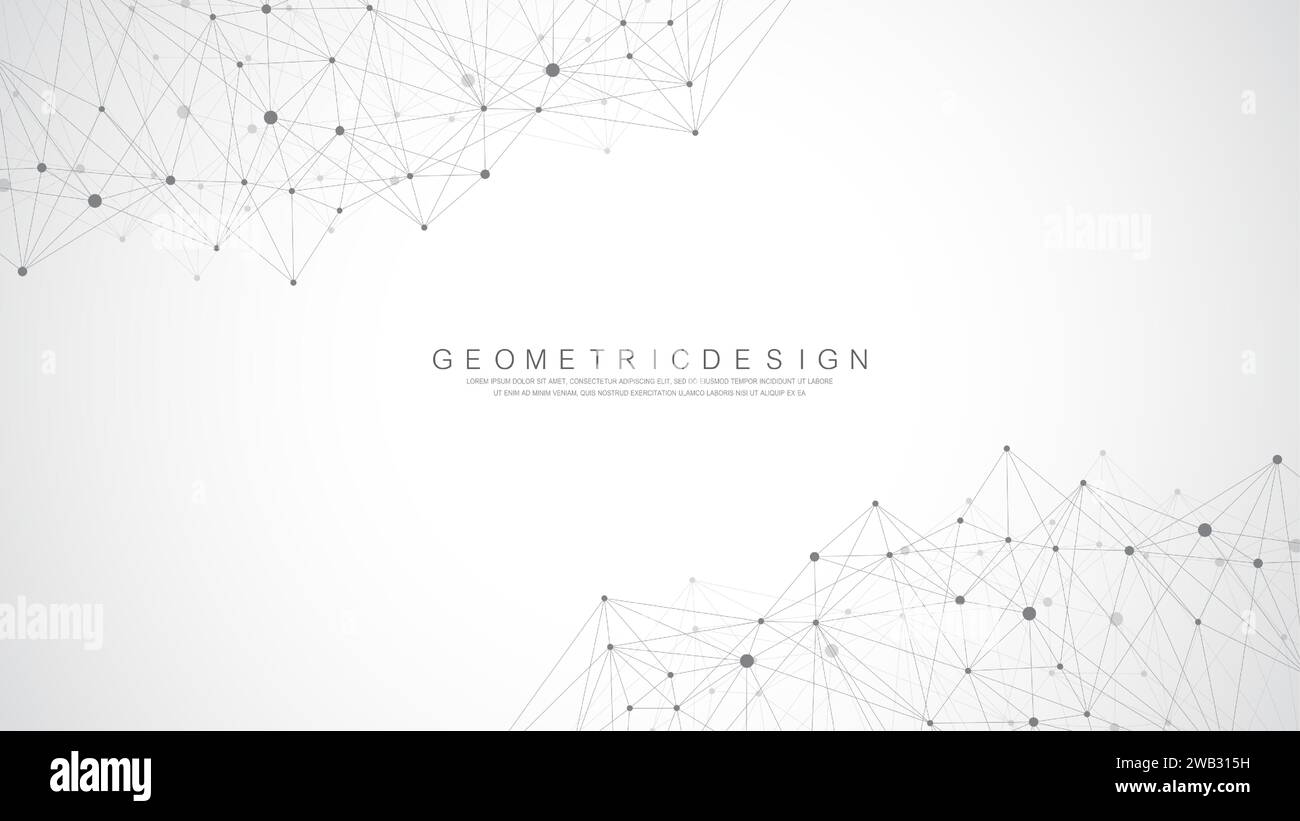 Global network connection banner design template. Header social network ...