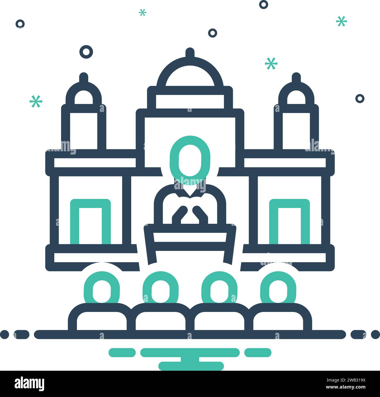 Assembly of delegates Stock Vector Images - Alamy