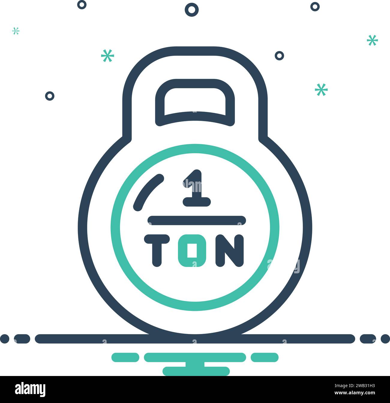 Tonnes icon Stock Vector Images - Alamy