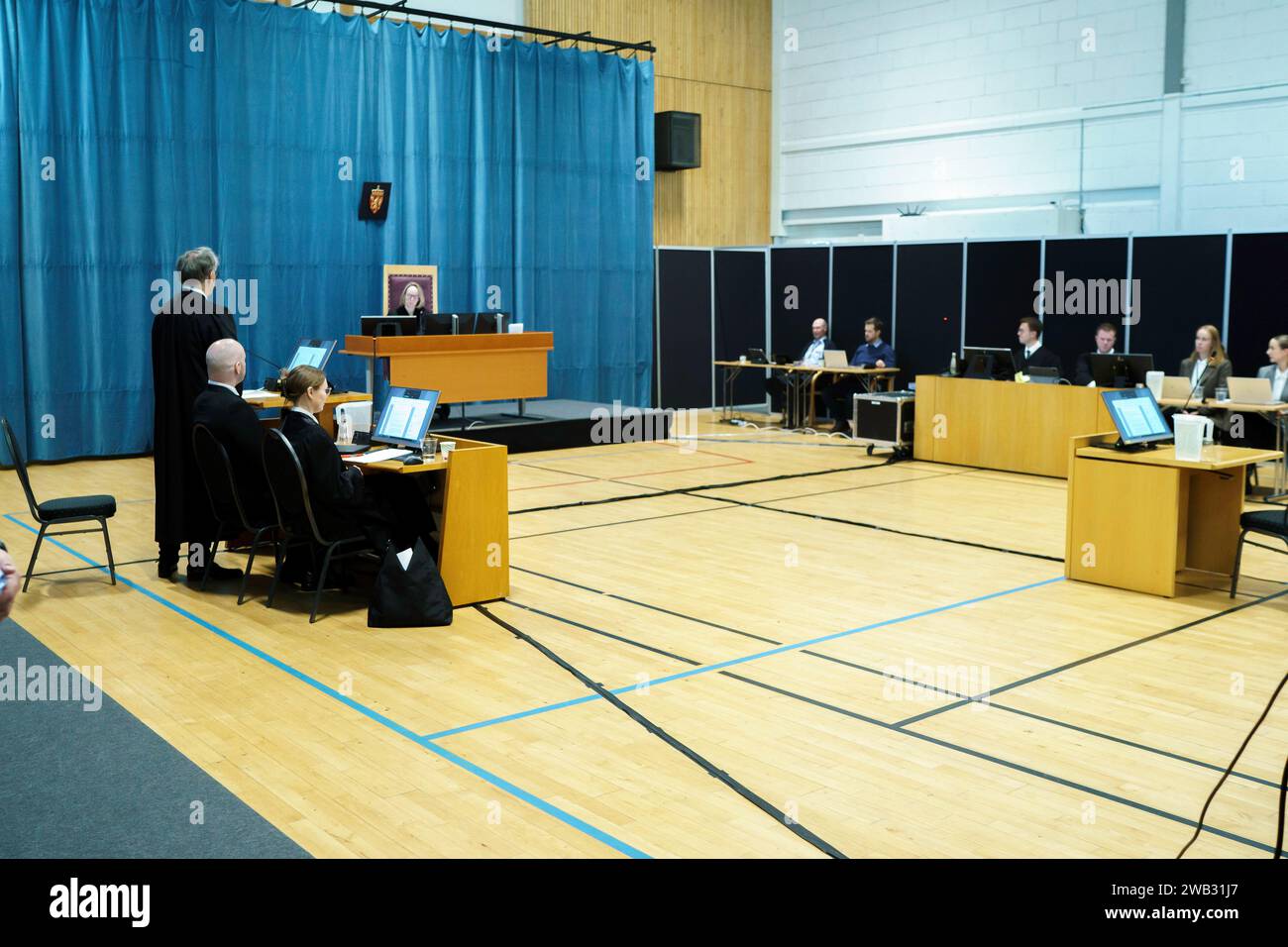 Tyristrand 20240108.Anders Behring Breiviks during the trial in Oslo ...