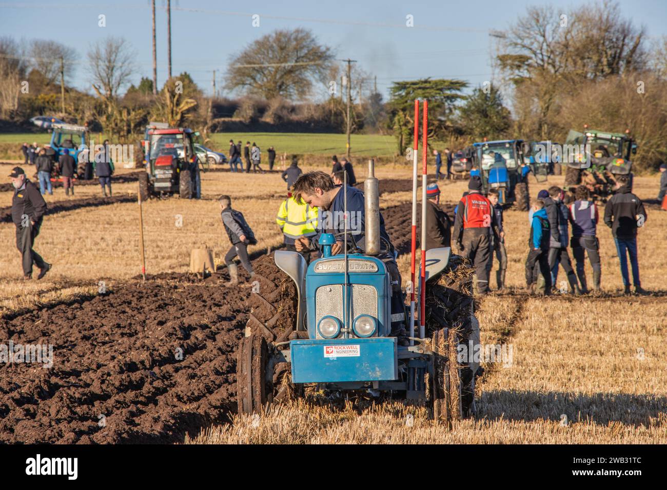 Macroom Ploughing Match held at Tullig, Coachford, Jan 2024 Stock Photo ...