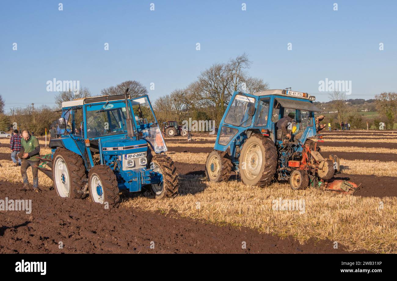 Macroom Ploughing Match held at Tullig, Coachford, Jan 2024 Stock Photo ...