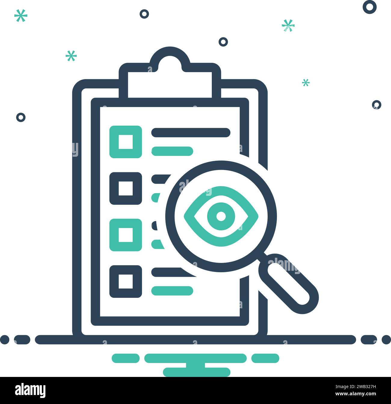 Scrutiny and inspection Stock Vector Images - Alamy