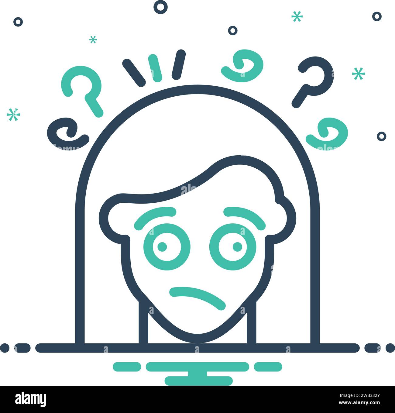 Icon for confusion,turbulence Stock Vector Image & Art - Alamy