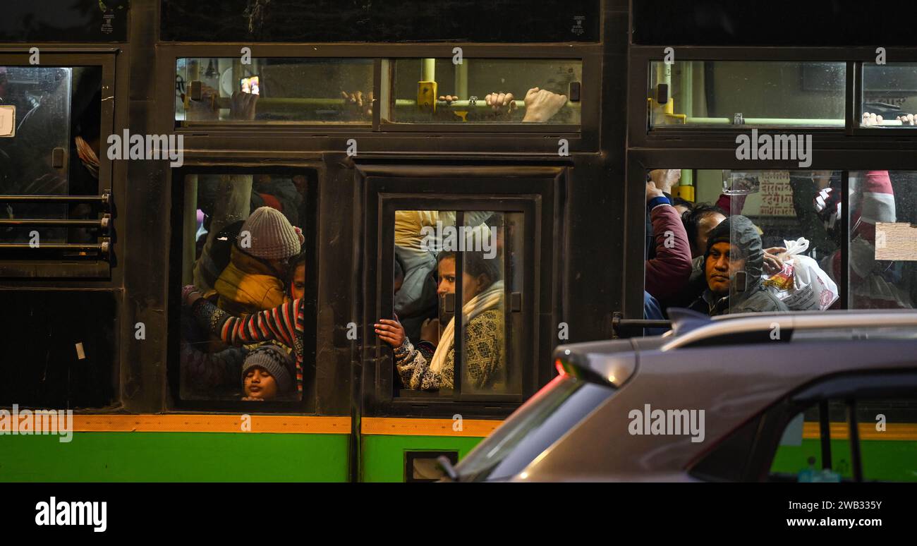 New Delhi, India. 01st Jan, 2024. NEW DELHI, INDIA - JANUARY 1: Heavy ...