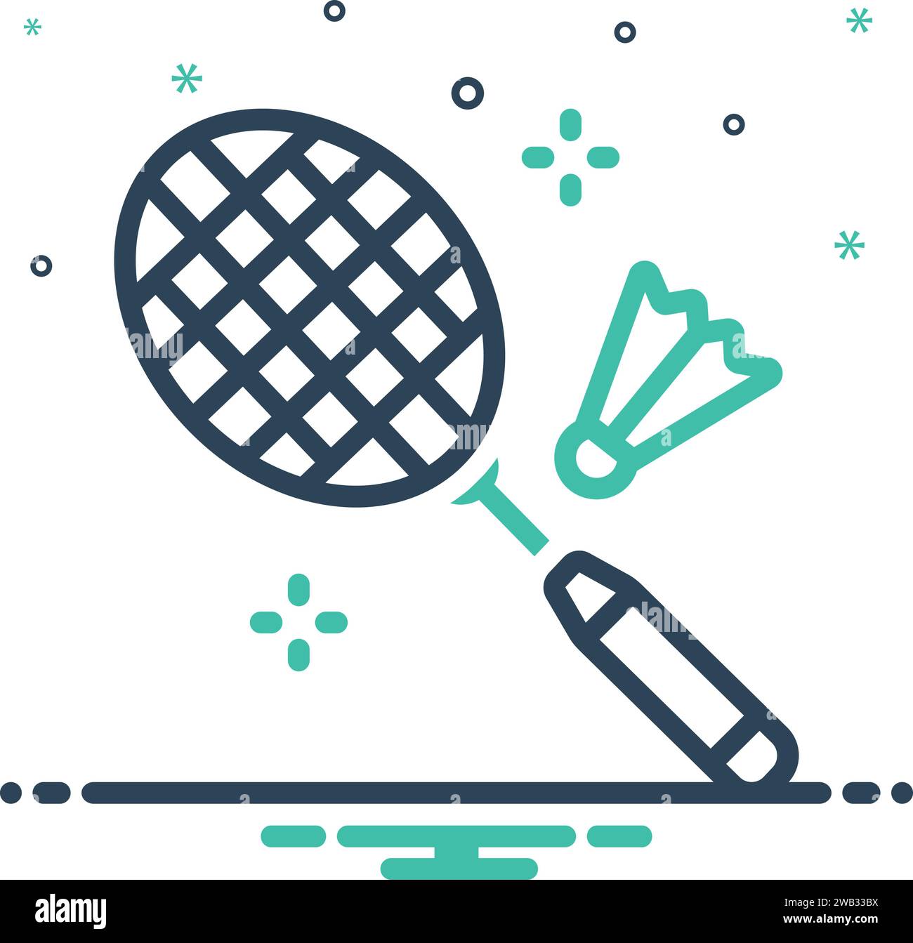 Shuttlecock shape Stock Vector Images - Alamy