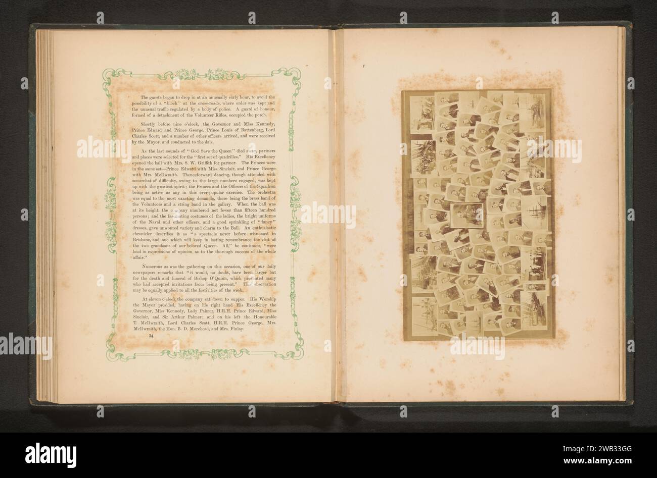 Composition of portraits of the accompanying squadrons of Prince George ...