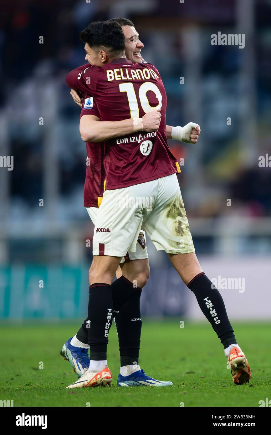 Turin, Italy. 7 January 2024. Alessandro Buongiorno of Torino FC ...