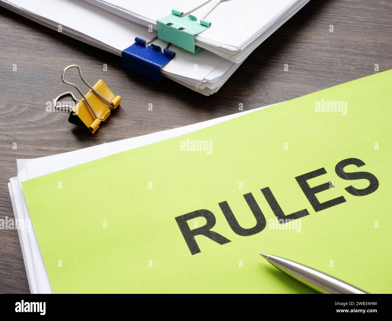 Guideline documents hi-res stock photography and images - Alamy