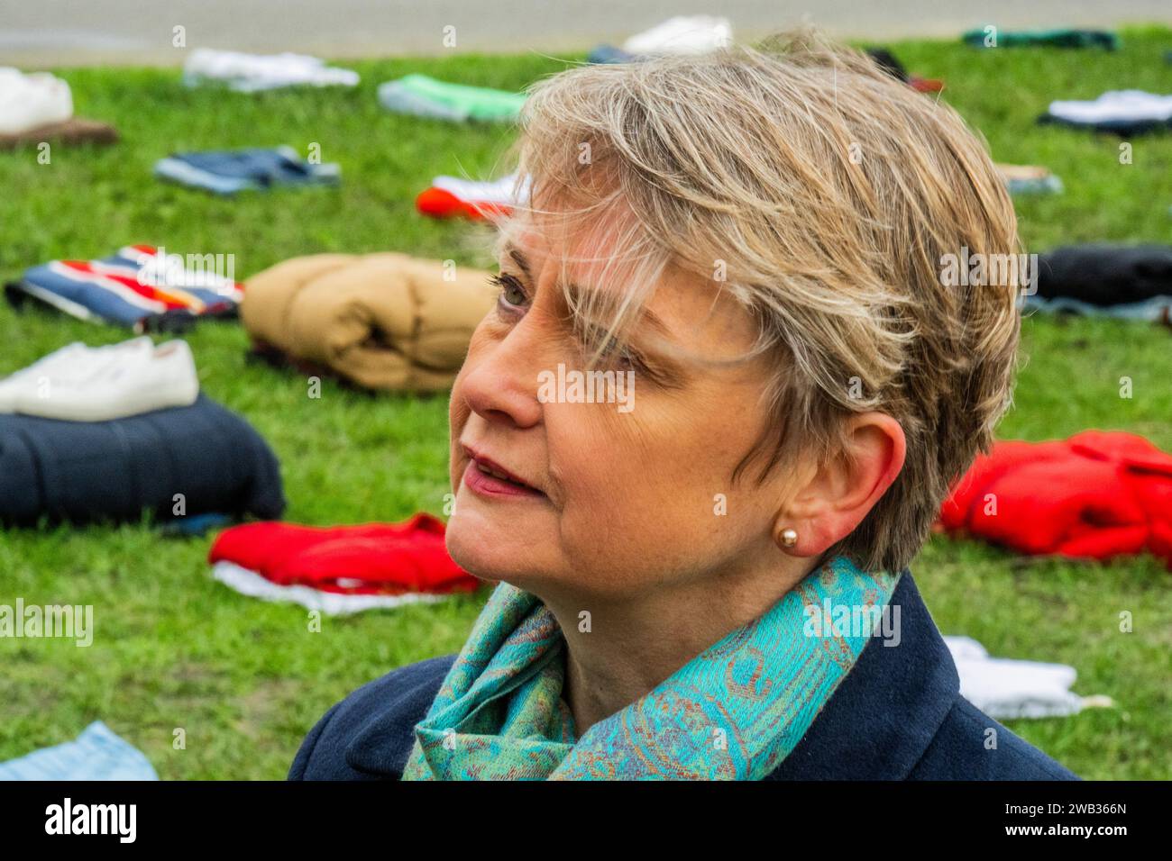 London, UK. 8th Jan, 2024. Yvette Cooper, Labour Shadow Home Secretary ...