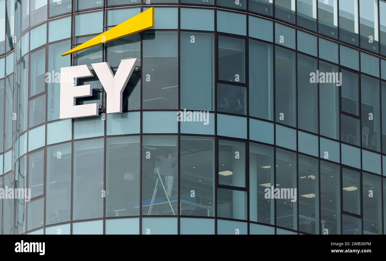 GHANA, Accra, EY Ernst and Young Global Limited, an international tax consulting, advisory ...