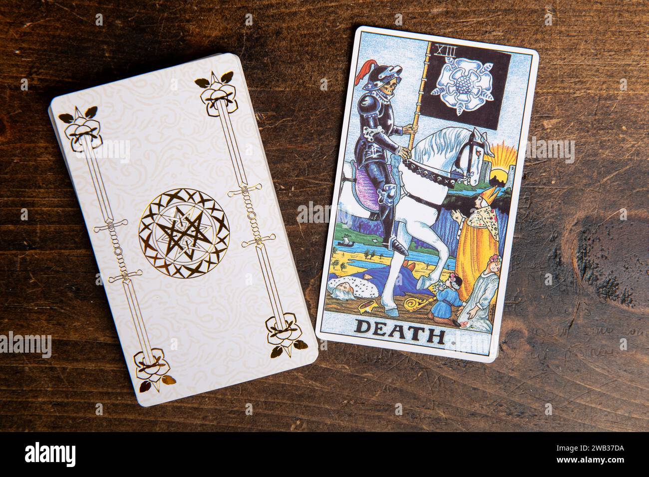 The classic card of Rider Waite deck Stock Photo - Alamy
