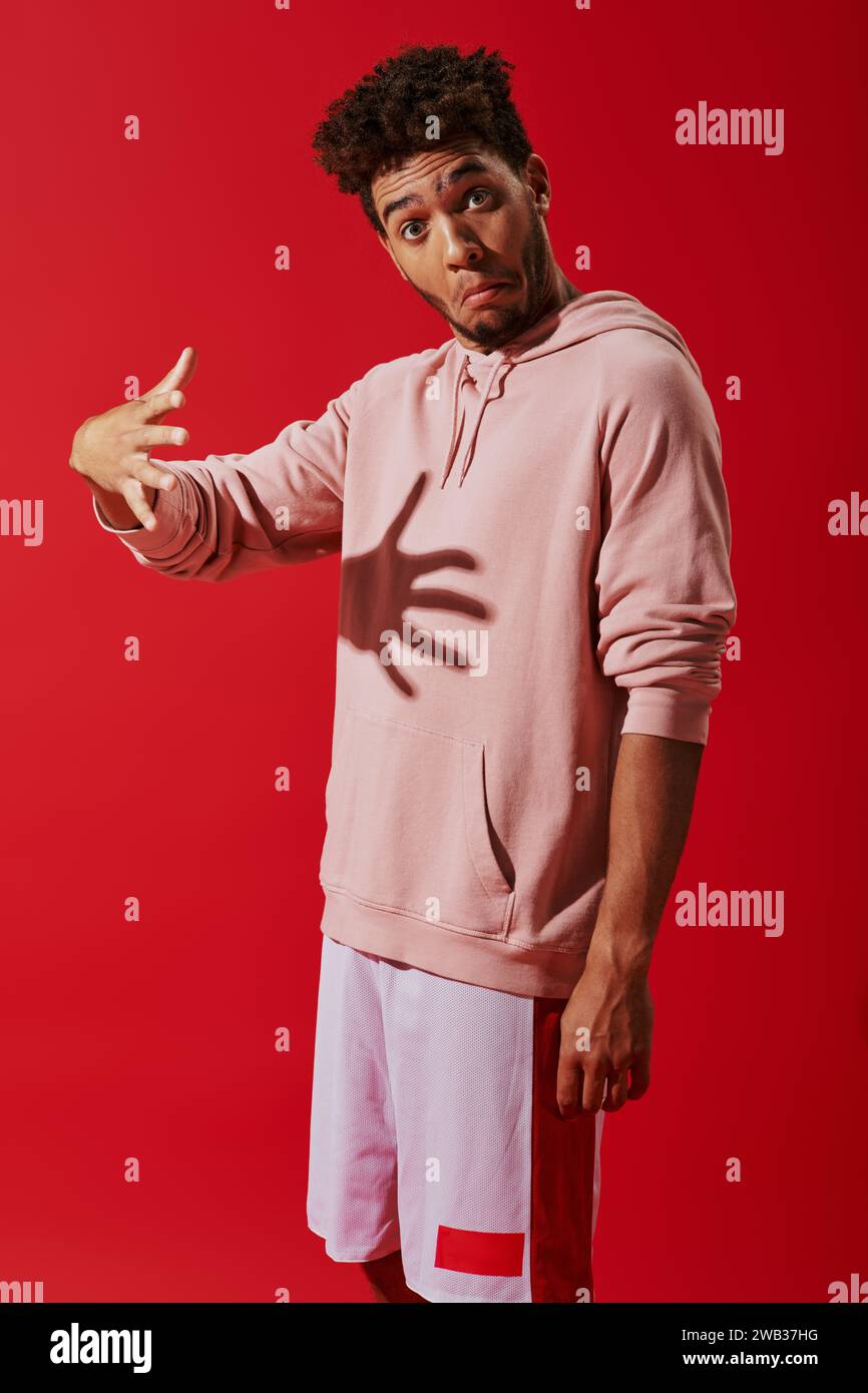 Confused african american body hi-res stock photography and images - Alamy