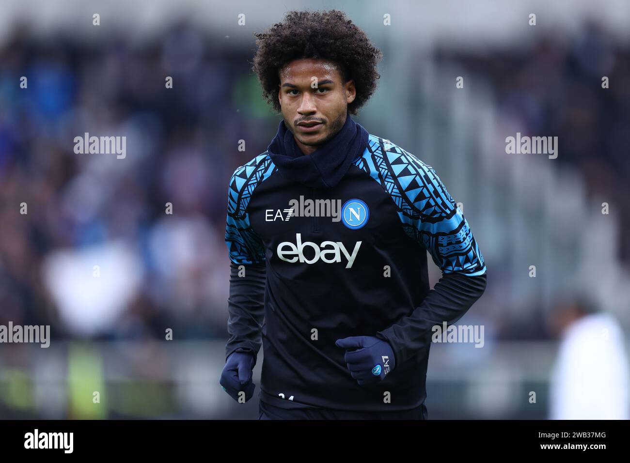Torino, Italy. 07th Jan, 2024. Jens Cajuste of Ssc Napoli during warm ...