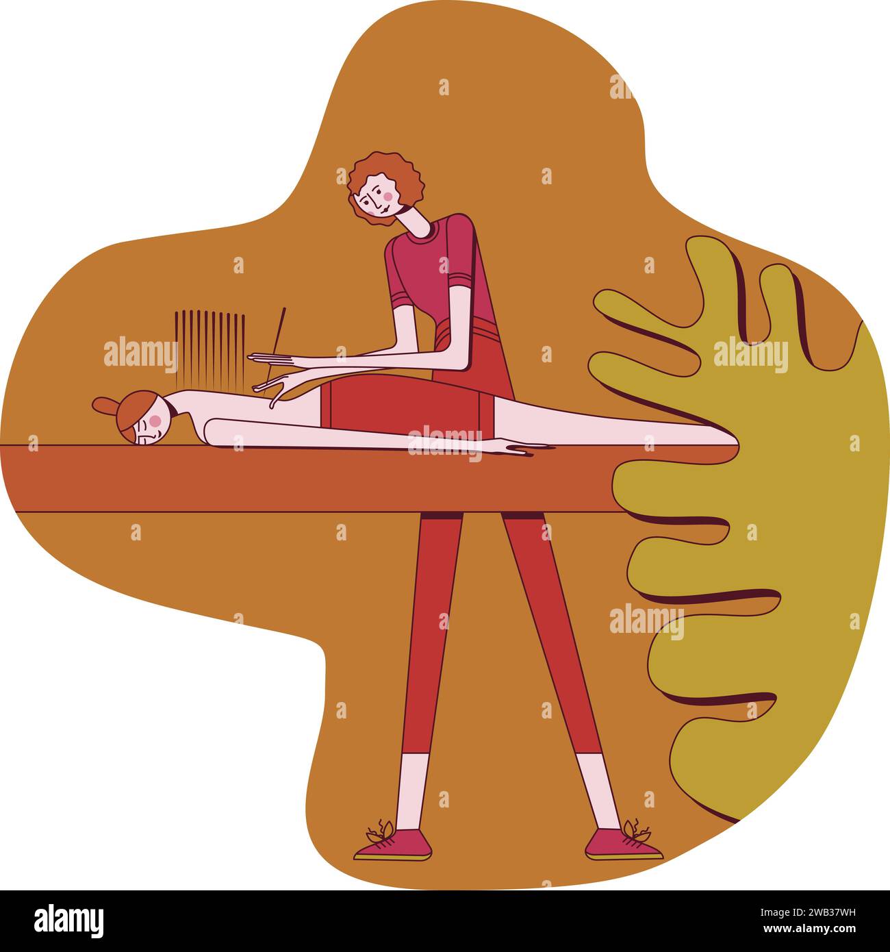 Acupressure Stock Vector Images - Alamy