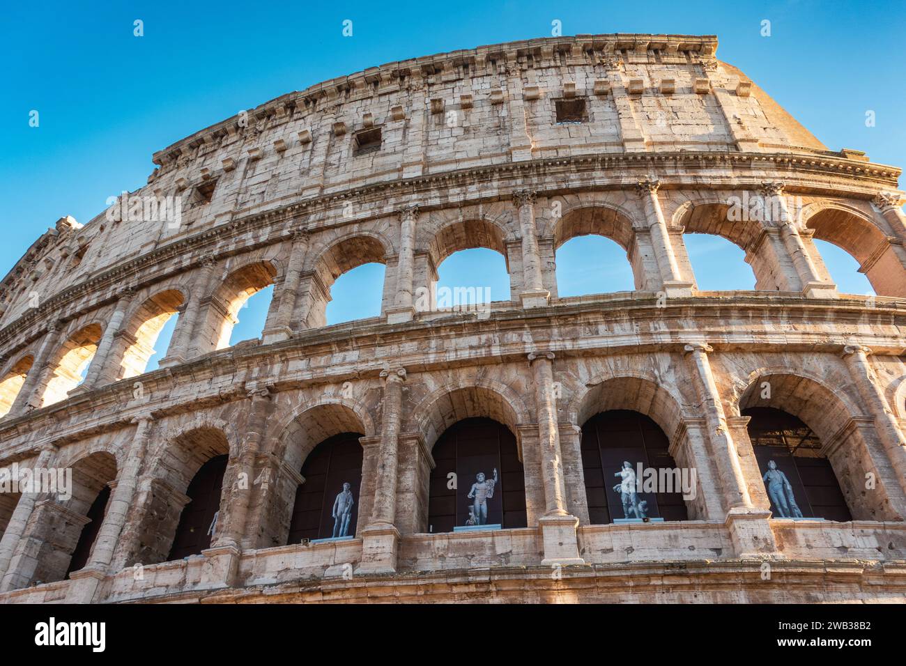 Italy Rome Coliseum Colosseo amphitheater Stock Photo - Alamy