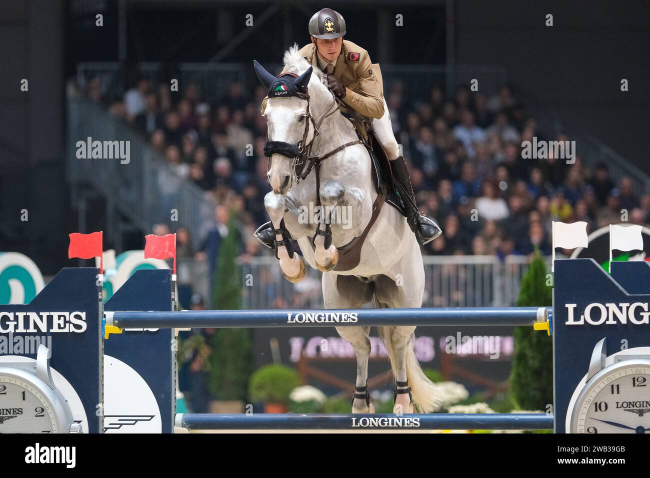 Alberto Zorzi in action during the CSI5* - W Longines FEI World Cup ...