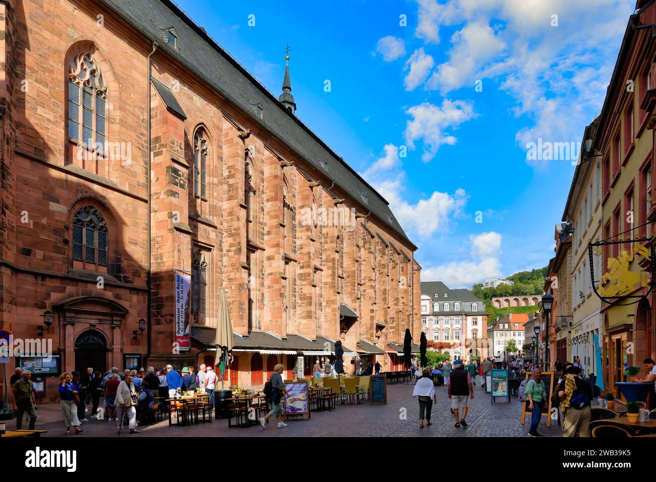 Heidelberg heiliggeistkirche european germany hi-res stock photography ...