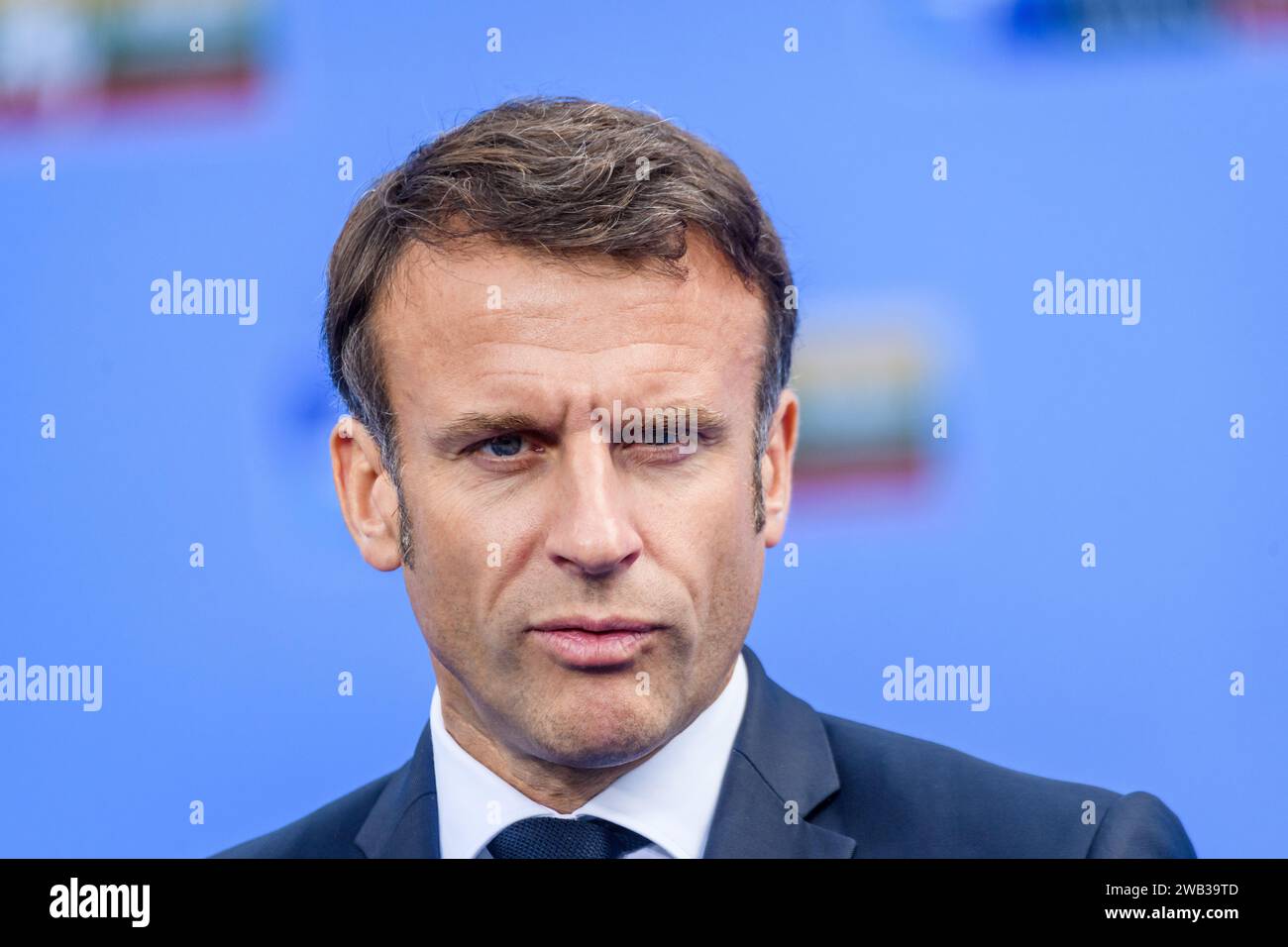 Emmanuel macron nato summit 2023 vilnius hi-res stock photography and ...