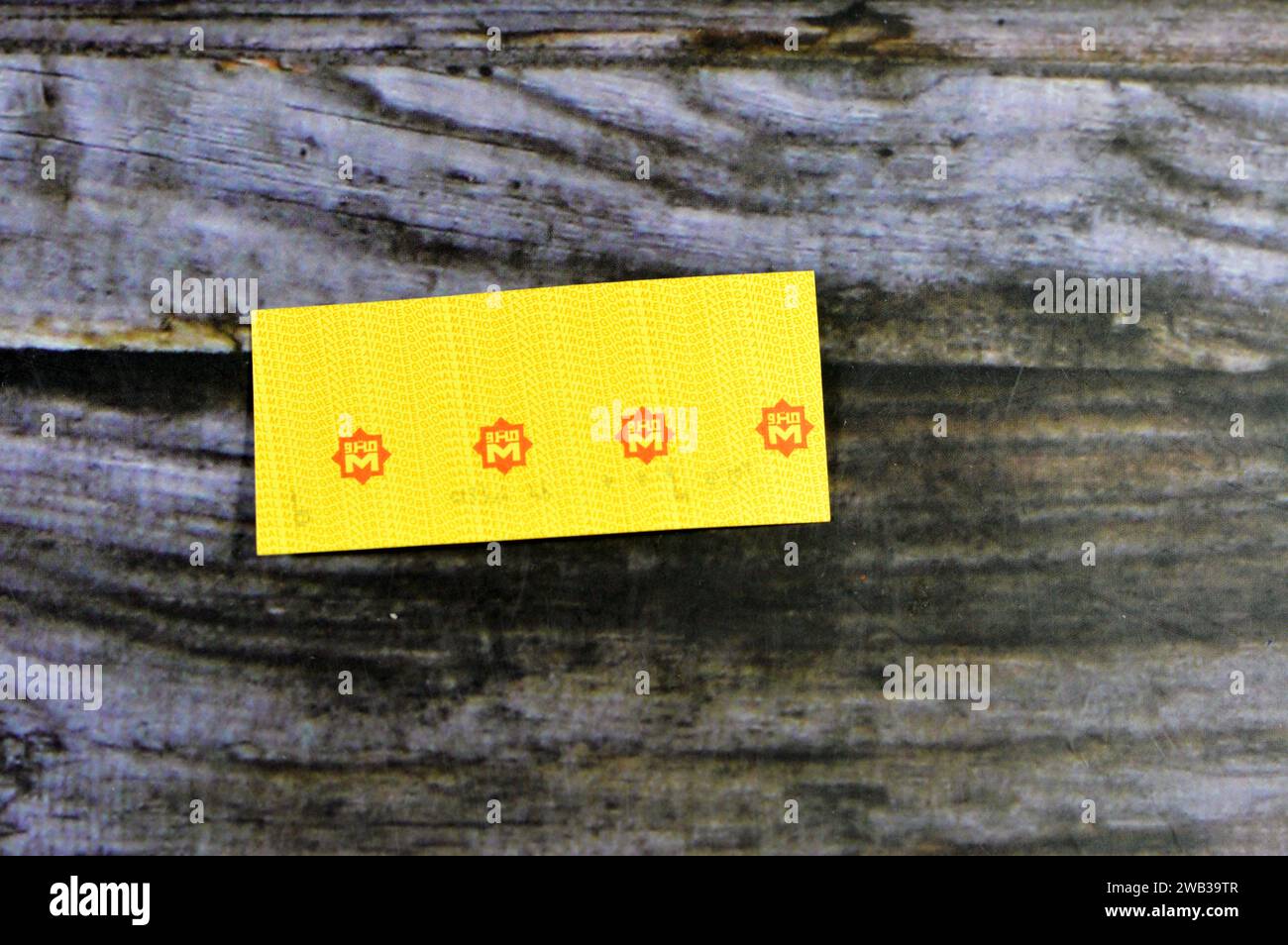 Cairo, Egypt, January 6 2024: Cairo Metro underground subway ticket ...