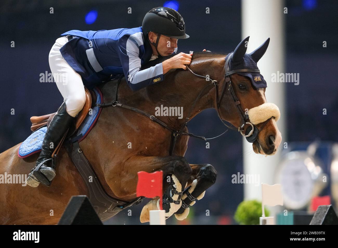Peder Fredricson in action during the CSI5* - W Longines FEI World Cup ...
