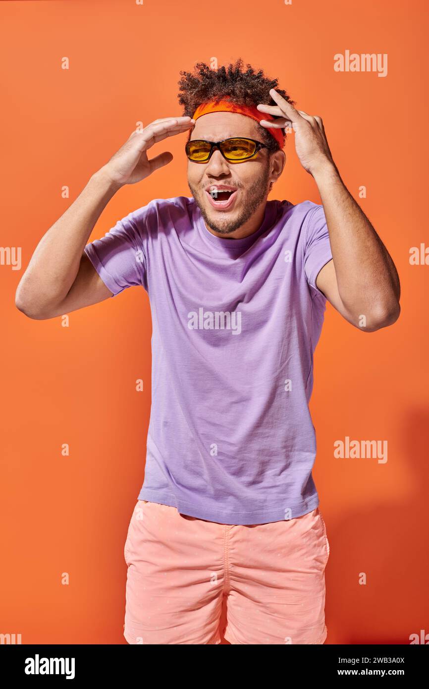 Mind blowing! excited man hi-res stock photography and images - Alamy