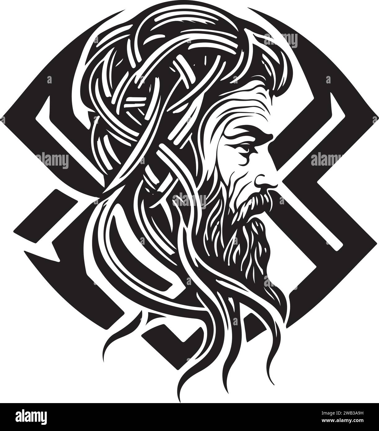 Vintage male mythology Stock Vector Images - Alamy