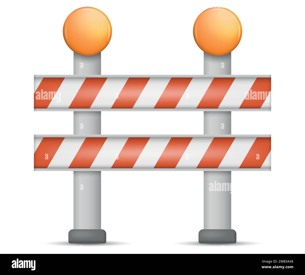 Road barriers to restrict traffic transport. Vector illustration. Eps ...