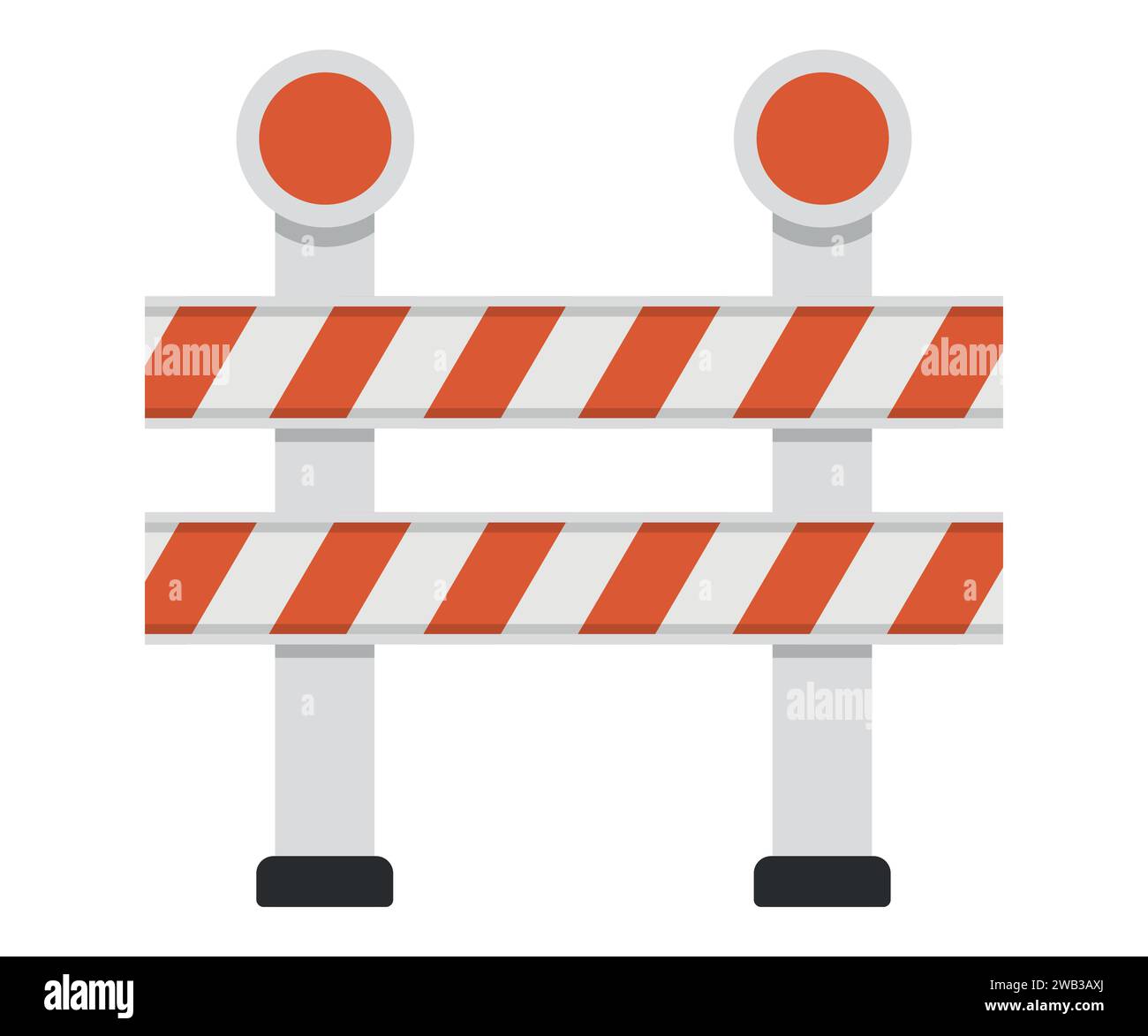 Construction site barriers Cut Out Stock Images & Pictures - Alamy