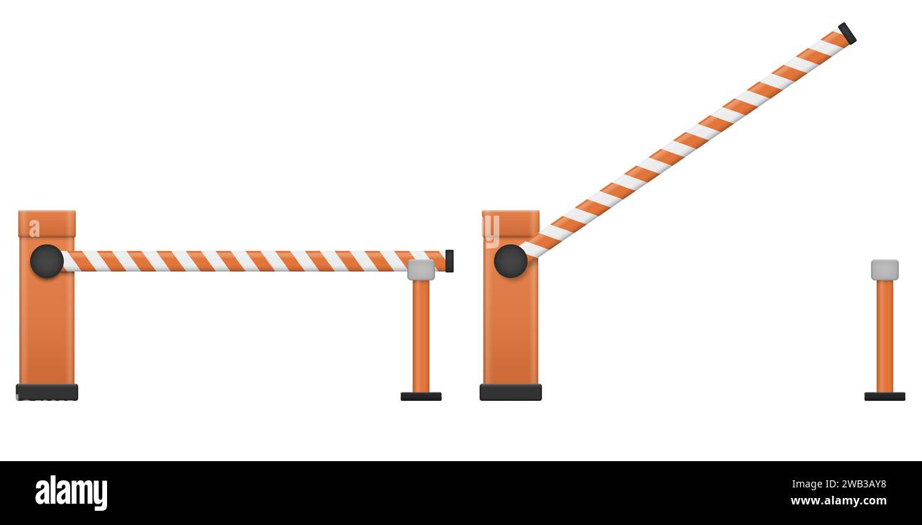 Entry and exit barriers Stock Vector Images - Alamy