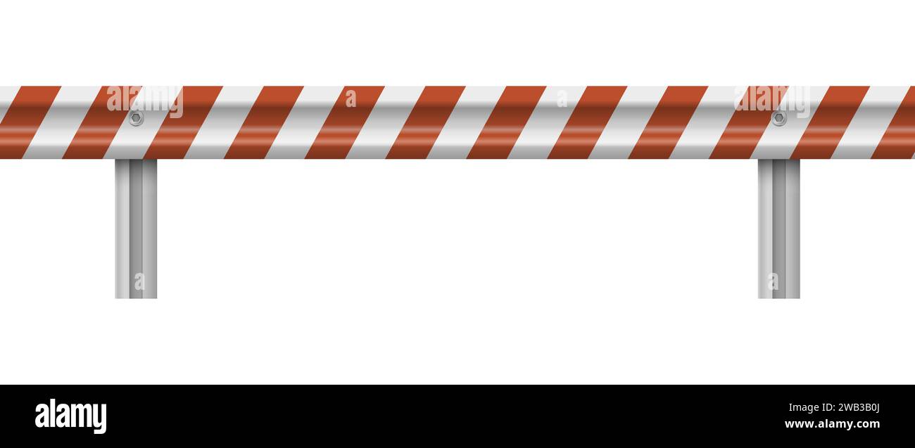 Guard rail road fence steel barrier. Metallic road barrier fence ...