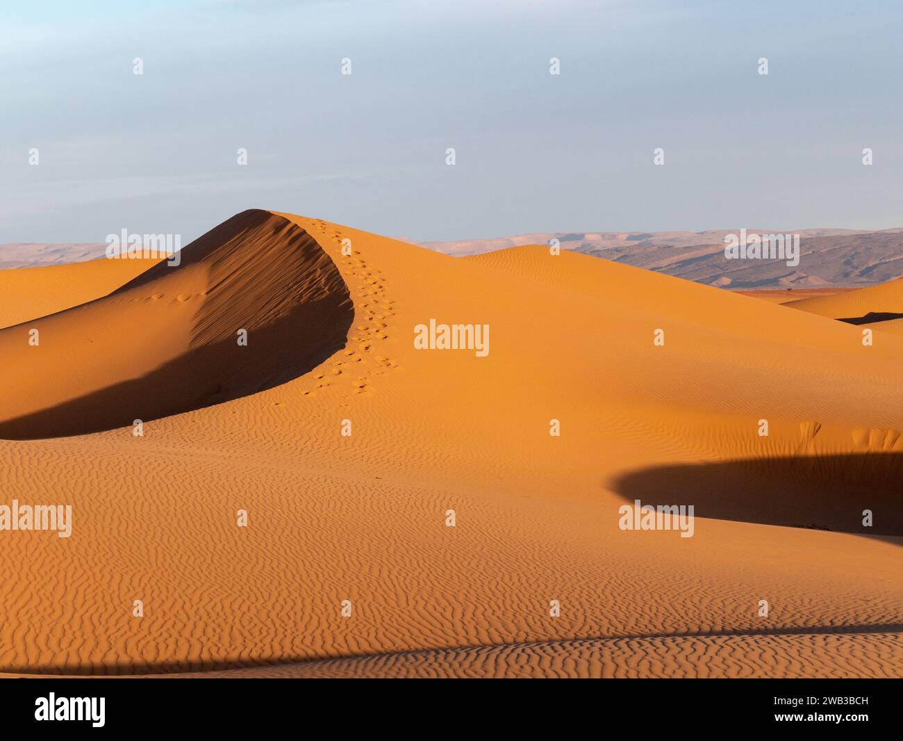 Dunes in Zagora province, Morocco, during sunset - Landscape Stock ...