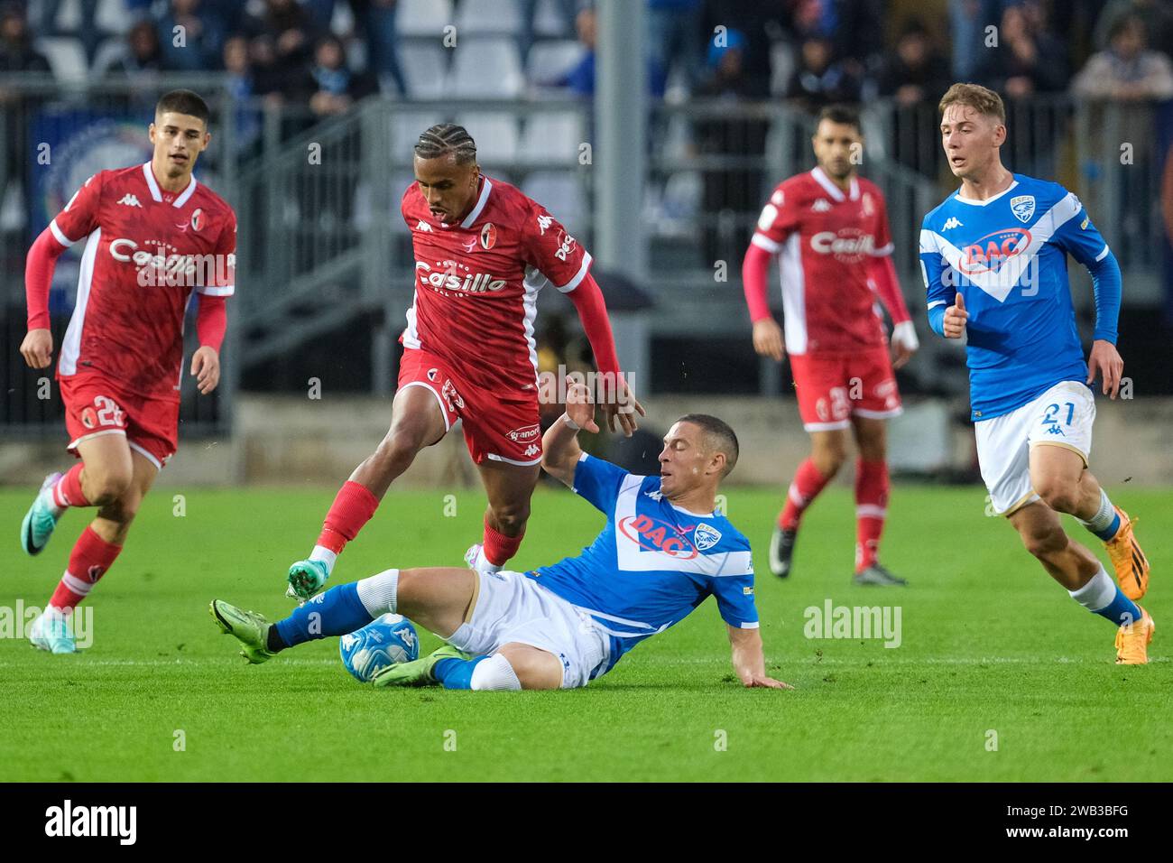 Mehdi Dorval of SSC Bari during the Italian Serie B soccer championship ...