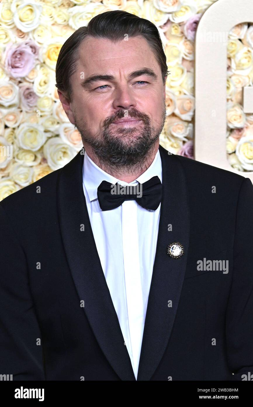 Leonardo DiCaprio bei der Verleihung der 81. Golden Globe Awards im ...